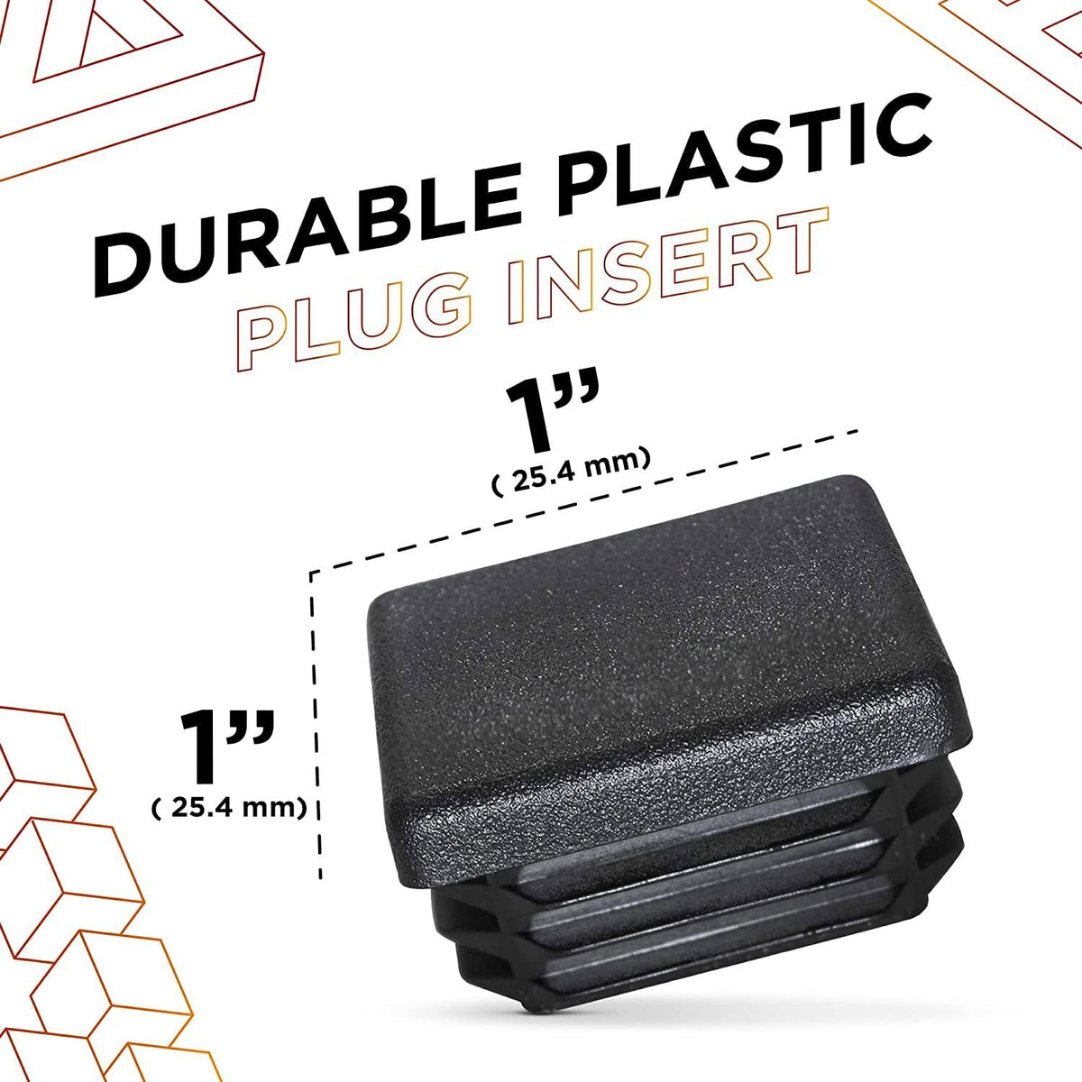 Prescott Plastics - 1 inch - Square Plastic Plug